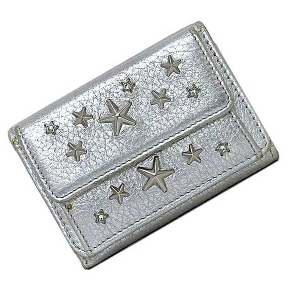 Jimmy Choo | Accessories | Jimmy Choo Trifold Wallet Ec237 Silver Wds ...